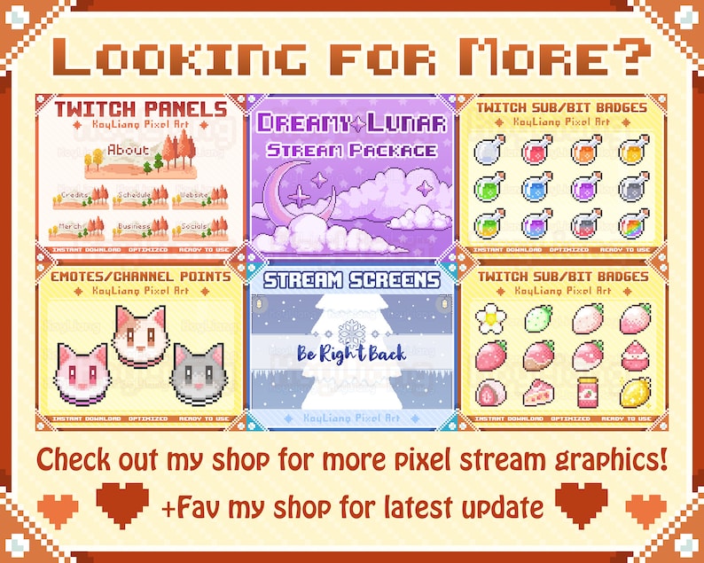 Twitch Emotes & Channel Points 8 Bit Style Neon Color - Etsy