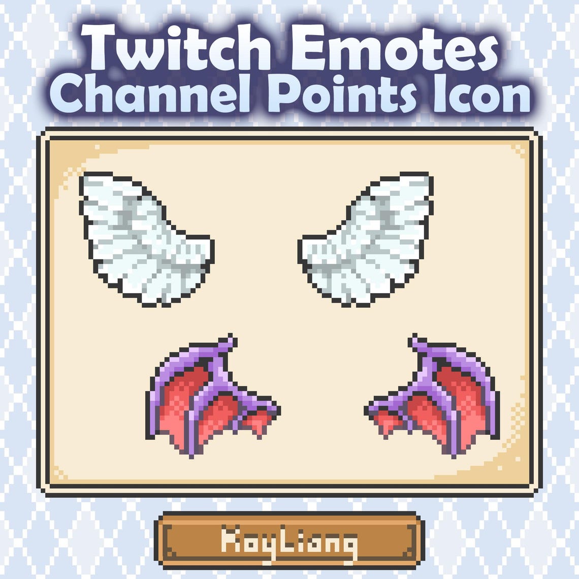 Angel & Devil Wings: Twitch Emotes / Channel Point Icons - Etsy