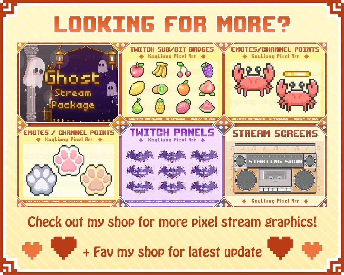 Cute Twitch Badges With Pot Plant and Flower Little Bit - Etsy