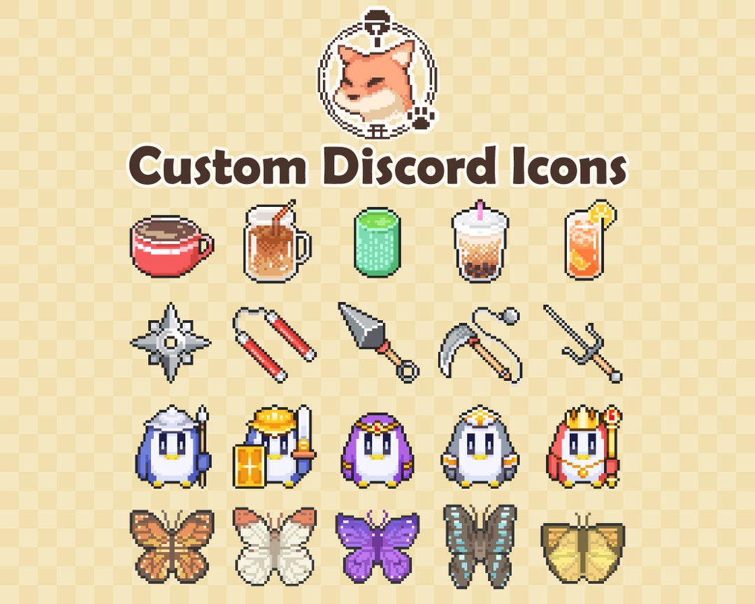 Commission for Discord Emojis & Role Icons - Cute Pixel Style, Custom ...