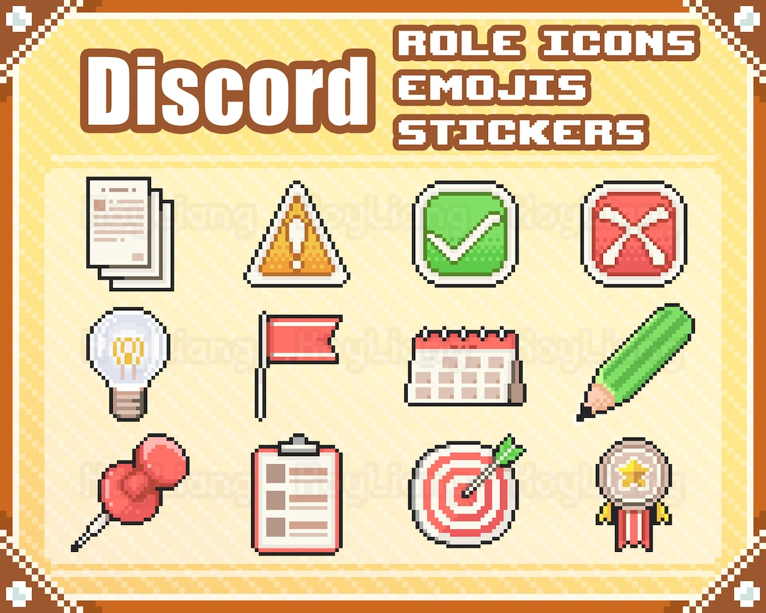 Pixel Discord Emojis: Cute Retro Icons (digital Download) - Etsy