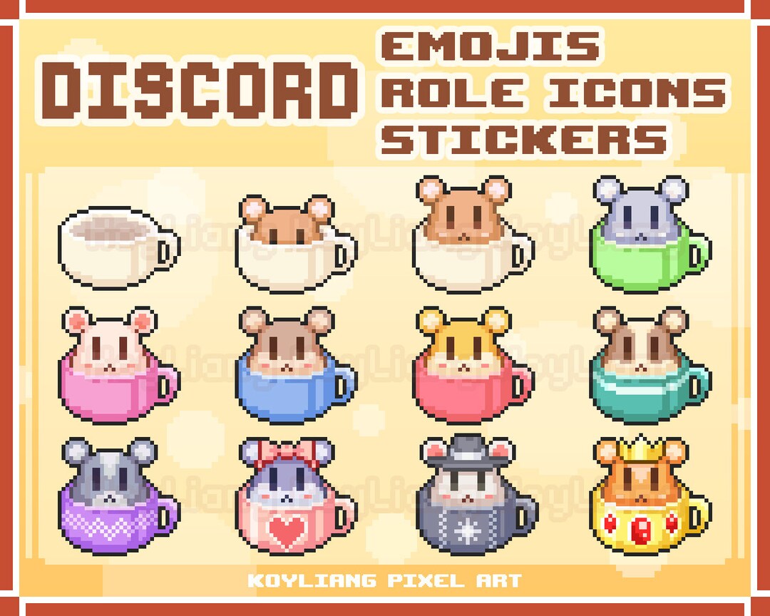 8Bit Pixel Role Icons für Discord Server im Kawaii Stil - Etsy.de