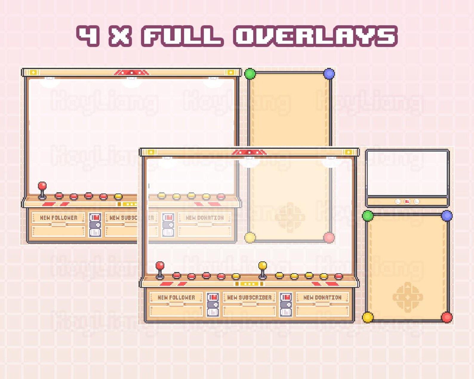 Retro Gaming Stream Package: Twitch Streamer Assets, 8 Bit Pixel Art - Etsy