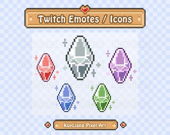 8+ * Crystal Emotes - Icons - Ready to Use - Crystal Emotes, Diamond ...