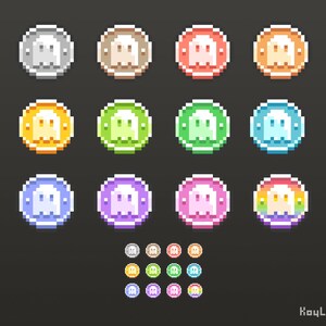Ghost Coin Sub Badges Package, Money Bit Badges Bundle, Stream Graphics ...