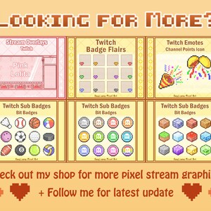 Pixel Twitch Badges Pack Cute Stamp Design, Subscriber Badges, Streamer Logo Download - Etsy