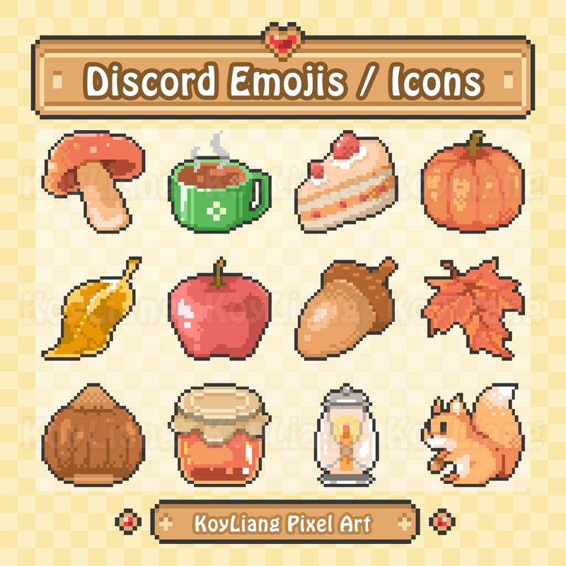 Fall Season Emotes Discord - Etsy