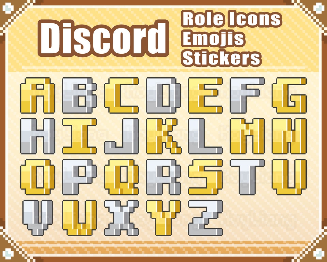 Discord Fonts Emoji and Stickers Pack Download - Cute Pixel Characters ...