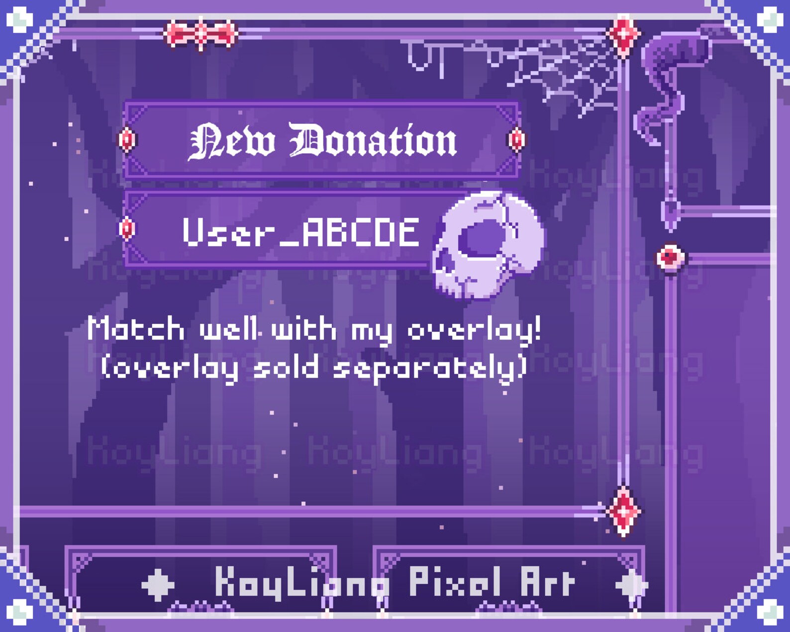 Twitch Alerts Pack in Spooky Design New Follower and - Etsy