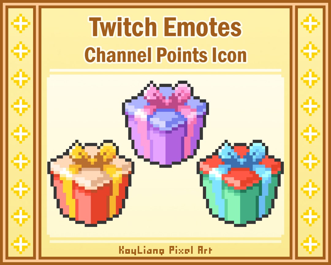Present Boxes Twitch Emotes to Reward Follower and Subscriber, Cute ...