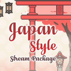 Japanese Style Stream Package for Twitch Channel Set Up, All in One ...