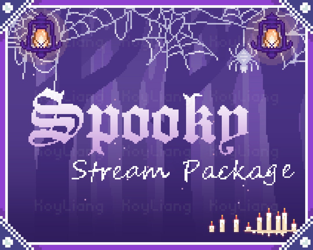 Spooky Stream Package for Twitch Channel Customization Overlay Assets ...
