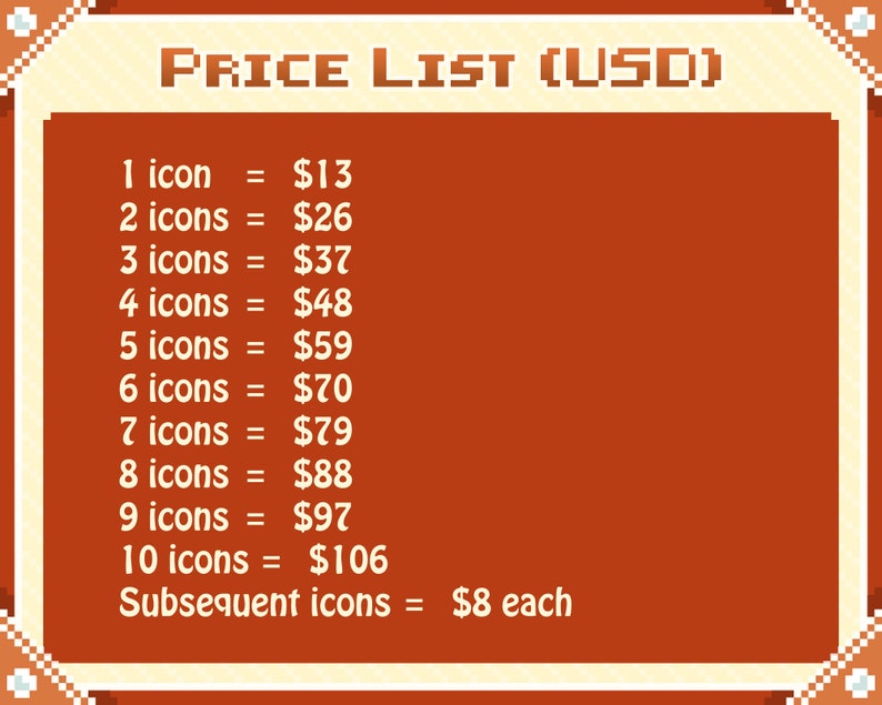 Commission for Discord Emojis & Role Icons Cute Pixel Style - Etsy UK