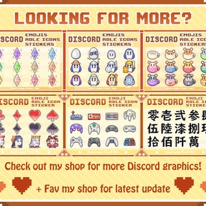 Discord Role Icons in Pixel Art Style, Cute Emoji Package, Money Icons ...