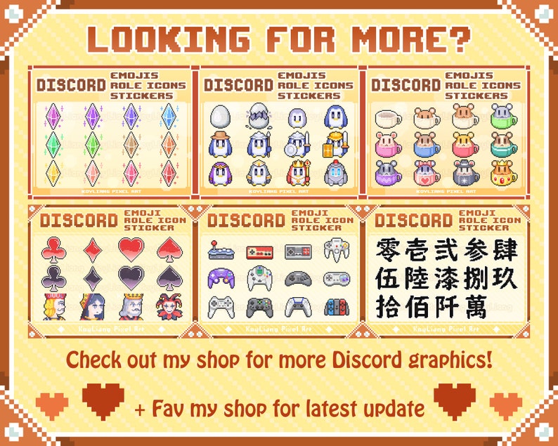 Discord Role Icons in Pixel Art Style Cute Emoji Package - Etsy UK