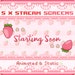 Twitch Stream Package With Cute Pixel Strawberry - Animated Streamer ...