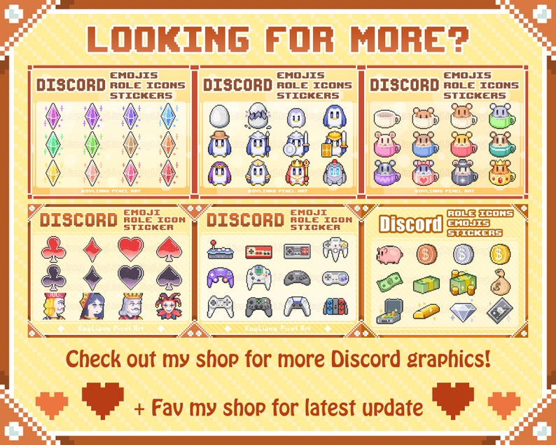 Discord Emotes Pack Download Cute Pixel Characters From A to - Etsy