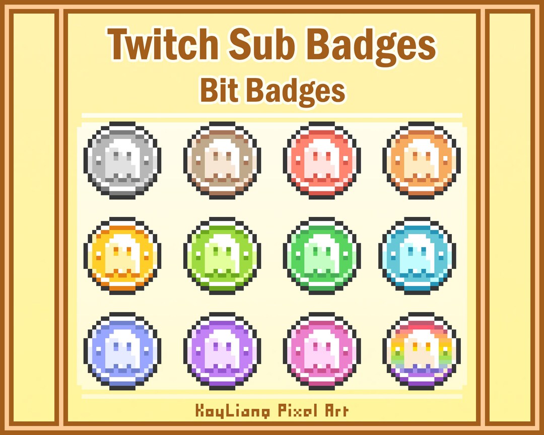 Ghost Coin Sub Badges Package, Money Bit Badges Bundle, Stream Graphics ...