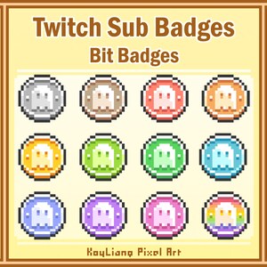 Ghost Coin Sub Badges Package, Money Bit Badges Bundle, Stream Graphics ...