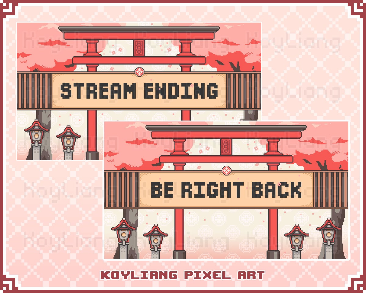 Drawing & Illustration Japanese Style Stream Screens Download Starting ...