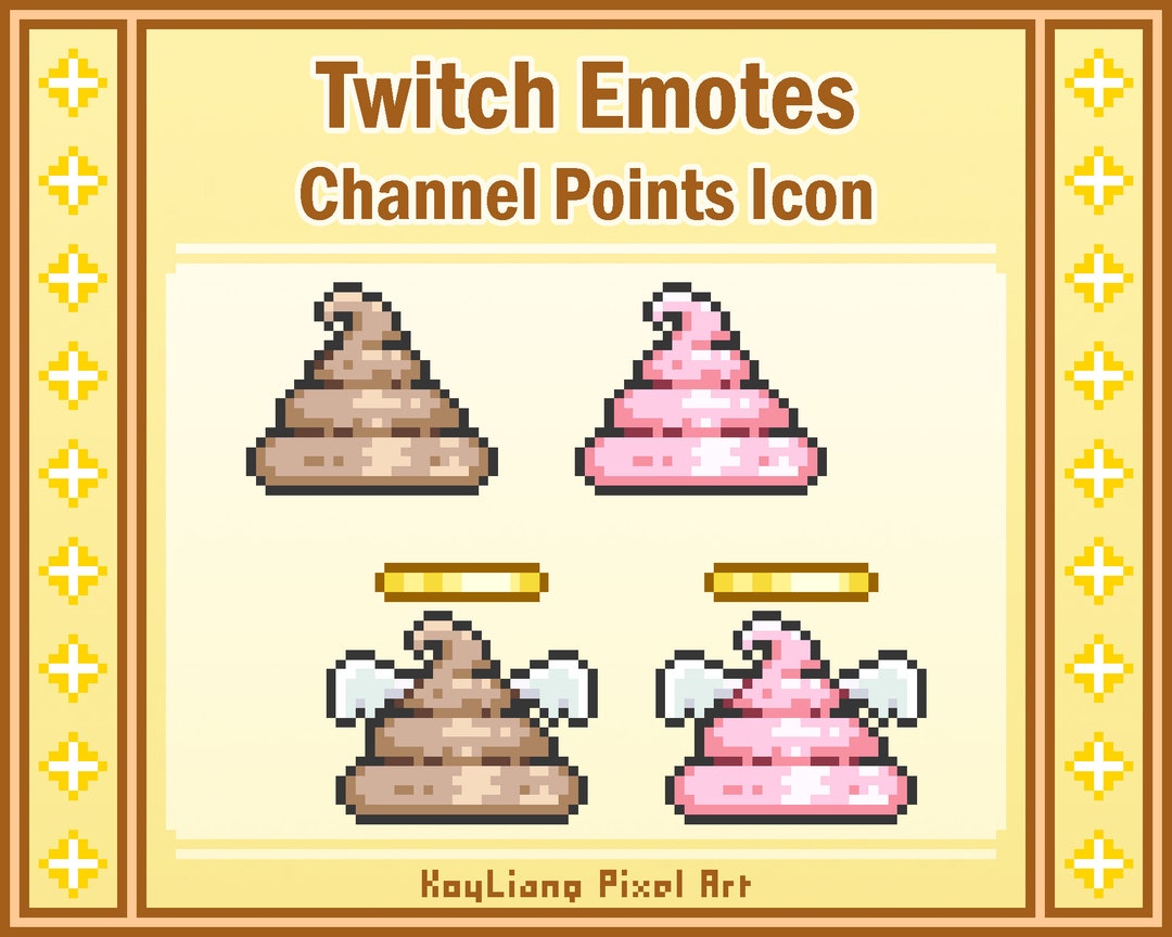 Funny Twitch Shit Emotes Pack to Cheer Streaming, Holy Poo Icons ...