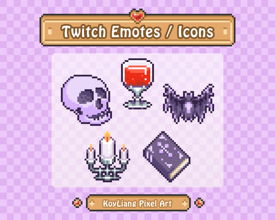 Spooky Emotes Package Download, Horror Style Channel Points Icon for ...
