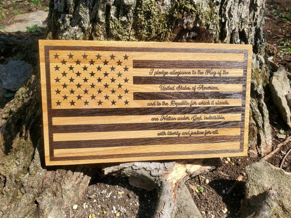 Pledge of Allegiance US Flag Patriotic Art Patriotic Decor | Etsy