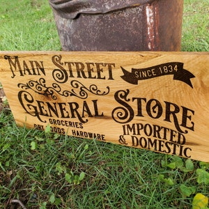 Main Street, General Store Sign, General Store, Groceries Sign, Dry ...