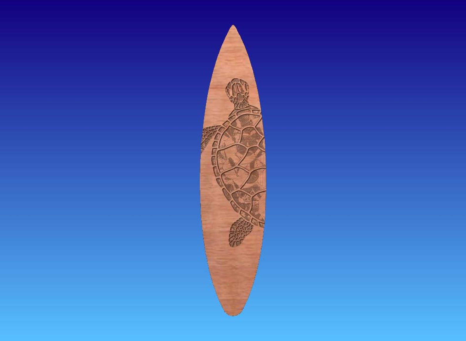 Surfboard, Sea Turtle, CNC File, Crv,dxf,ai,pdf,eps,svg, Digital ...
