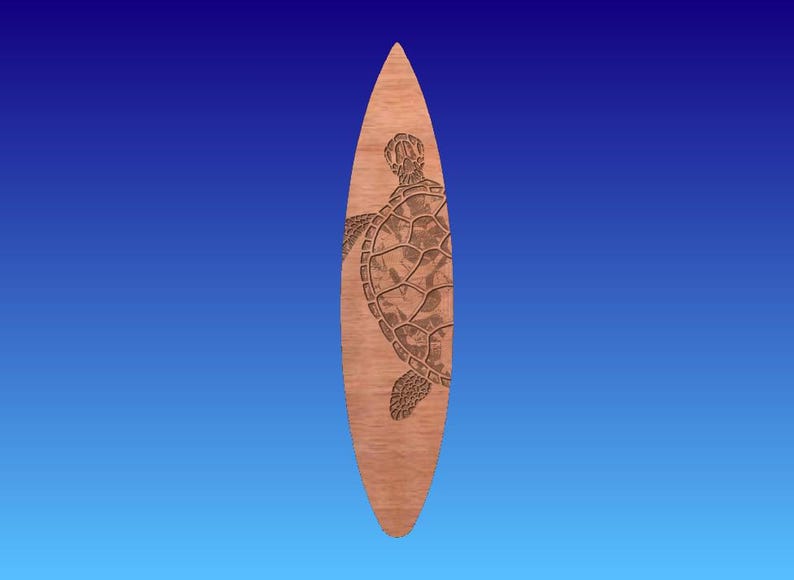 Surfboard, Sea Turtle, CNC File, Crv,dxf,ai,pdf,eps,svg, Digital ...