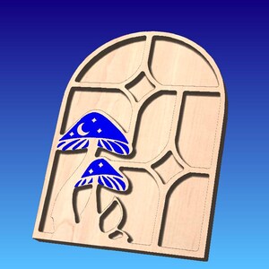 Crystal Shelf, Cnc File, Mushrooms, Crv,dxf,ai,pdf,eps,svg, Mushroom ...