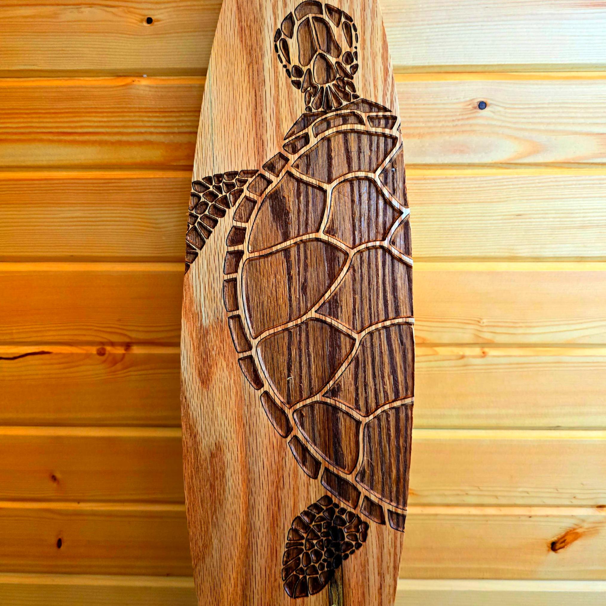 Sea Turtle, Surfboard, Wall Art, Ocean Decor, Turtle, Wall Art, Boho ...
