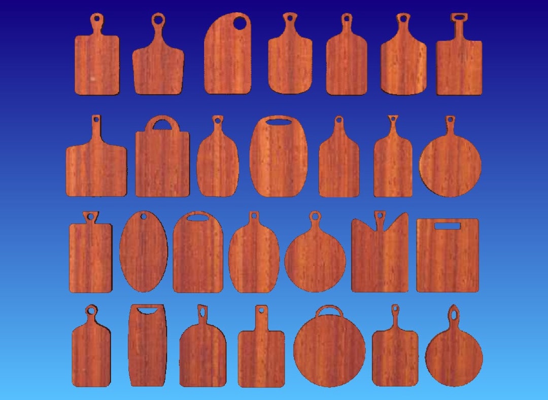 Cutting Boards Bundle, 28 Designs, CNC File, Crv,dxf,ai,pdf,eps,svg ...