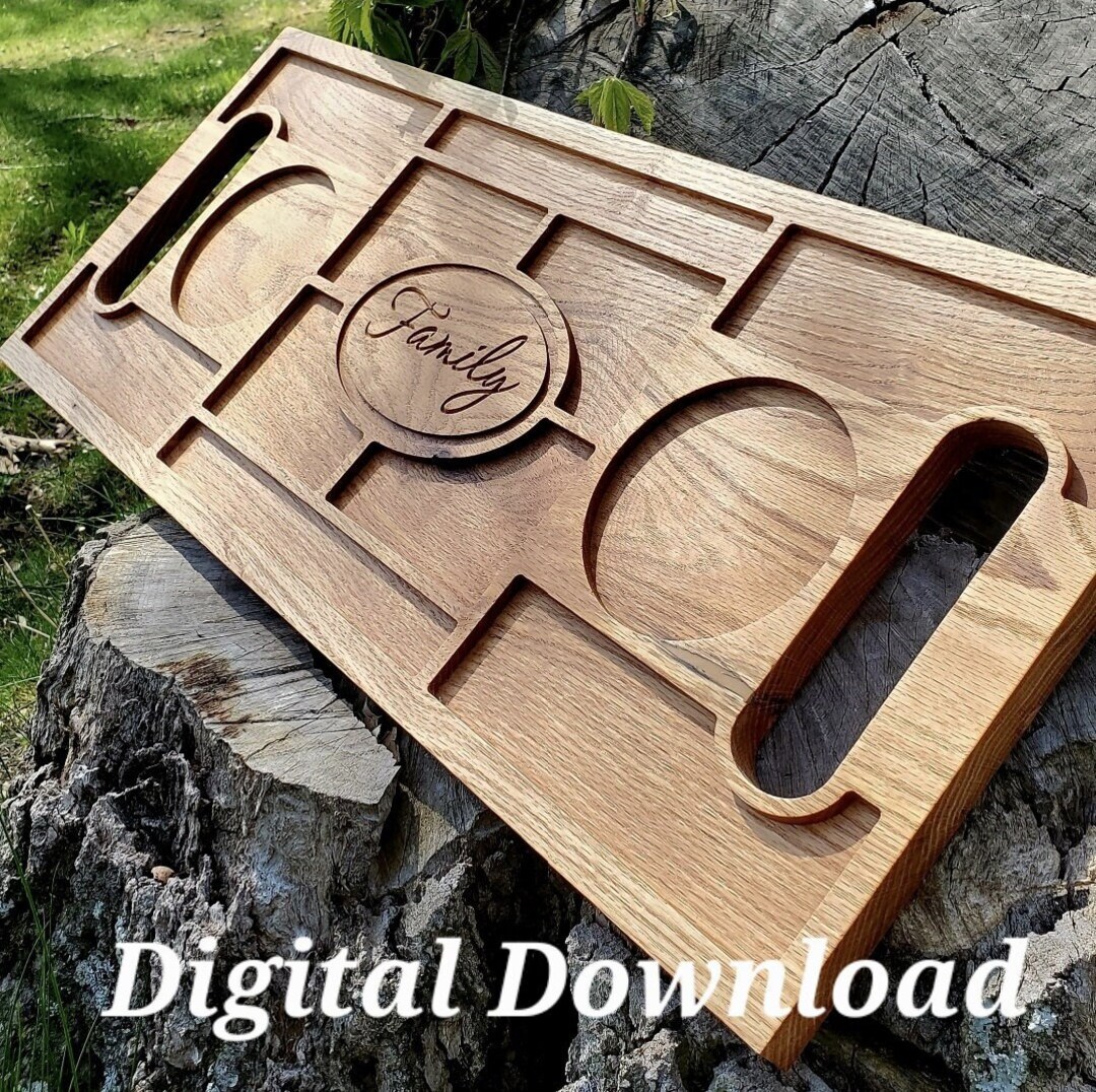 Charcuterie Board CNC File Crvdxfaipdfepssvg Digital - Etsy