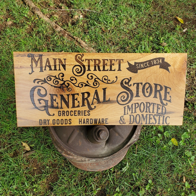 Main Street General Store Sign General Store Groceries | Etsy