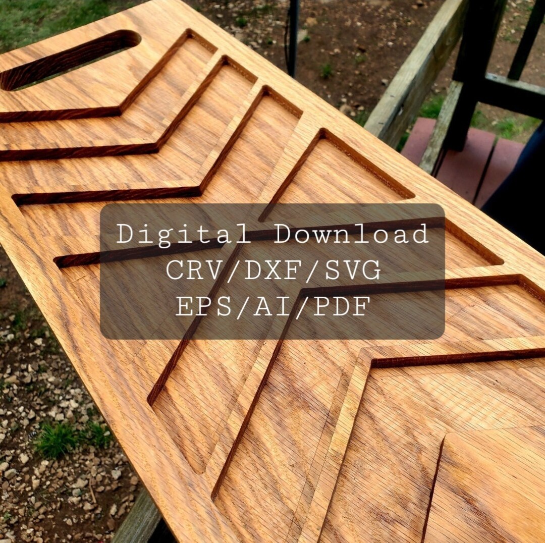 Charcuterie Board CNC File Crvdxfaipdfepssvg Digital - Etsy