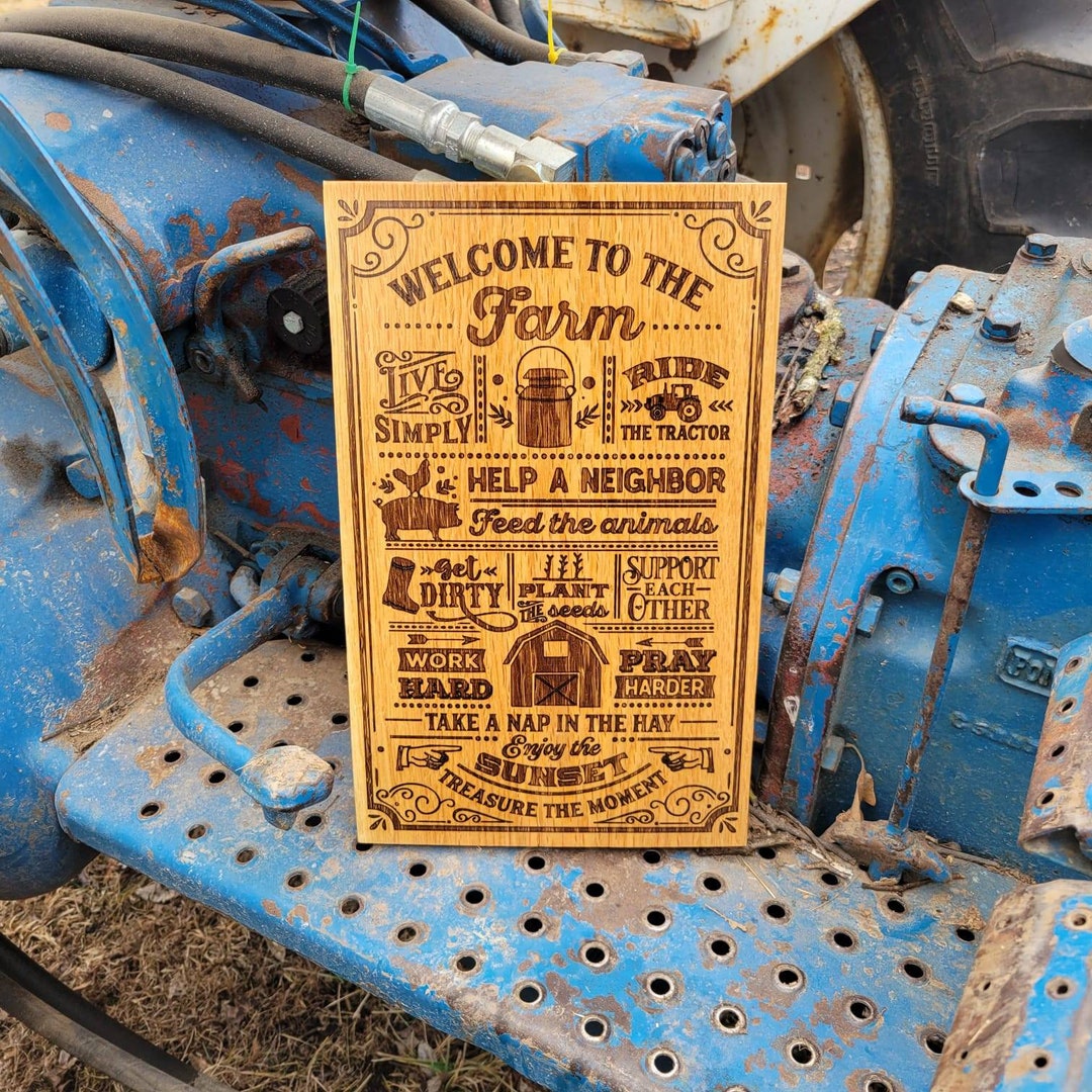 Farm Sign Barn Rules Rules Sign Farm Decor Farmhouse - Etsy