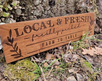 Local Produce Sign - Etsy