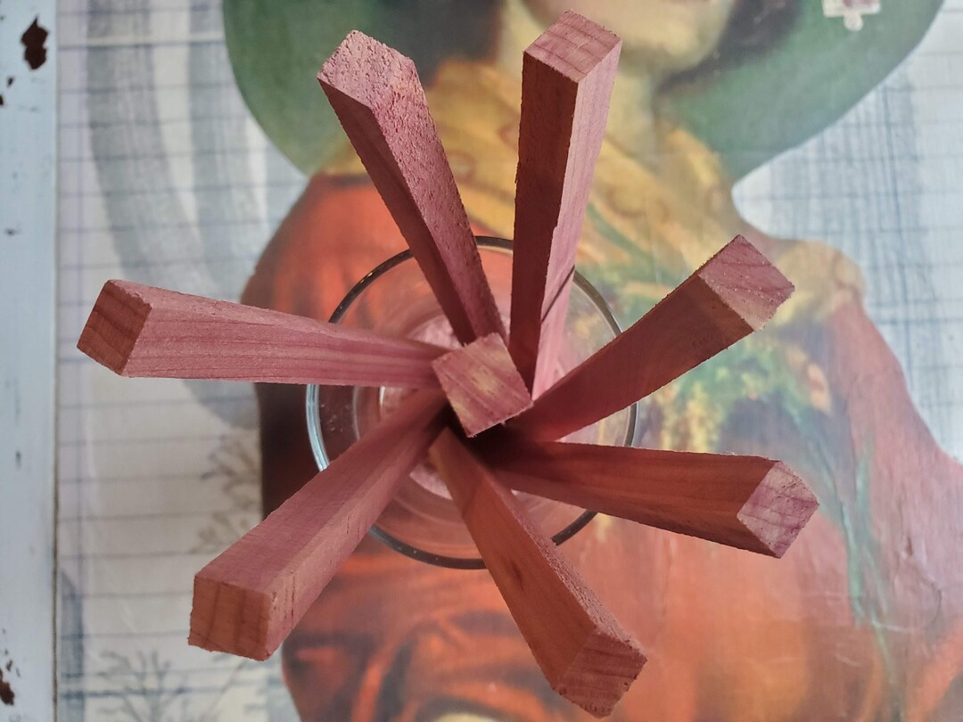 30 Aromatic Eastern Red Cedar Wood Sticks, Naturally Aromatic Cedar ...