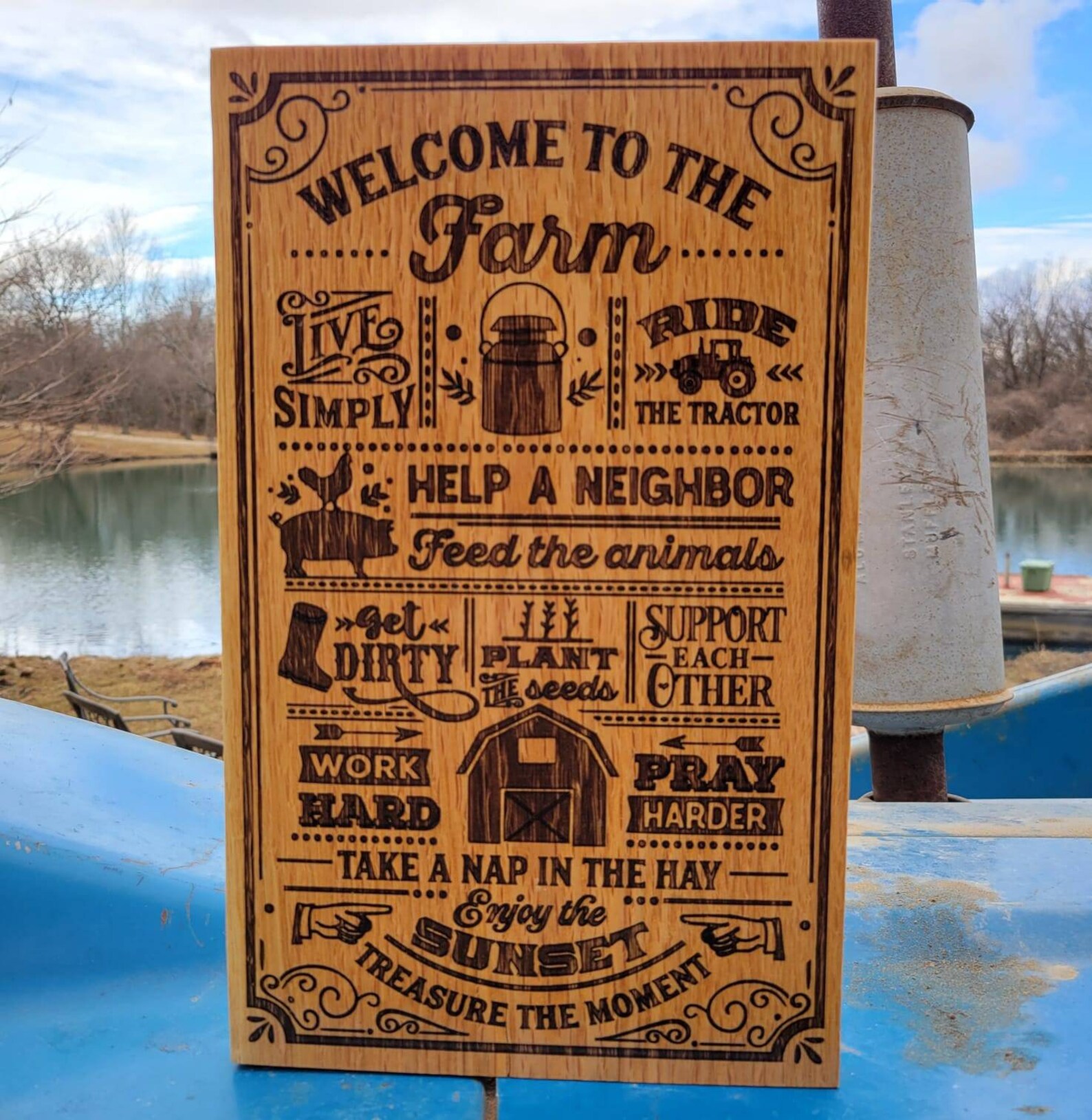 Farm Sign Barn Rules Rules Sign Farm Decor Farmhouse - Etsy