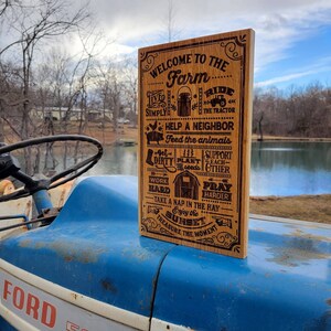 Farm Sign Barn Rules Rules Sign Farm Decor Farmhouse - Etsy