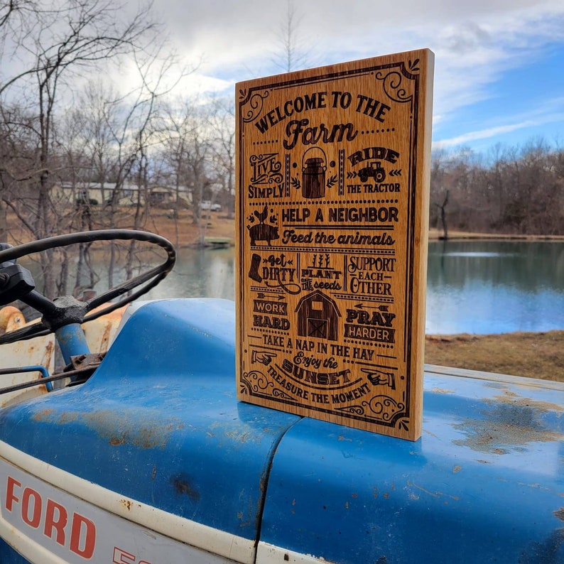 Farm Sign Barn Rules Rules Sign Farm Decor Farmhouse - Etsy