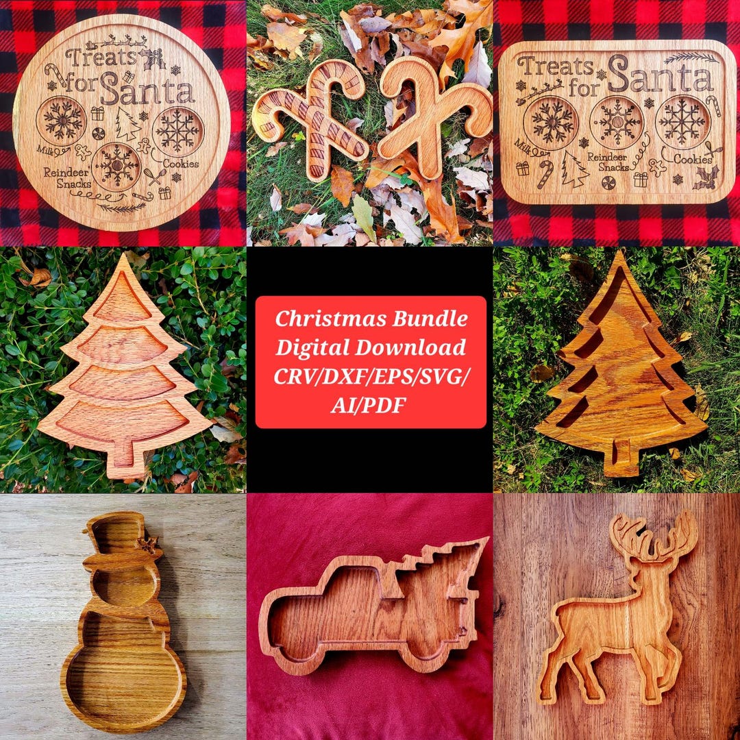 Christmas Bundle, CNC File, Crv,dxf,ai,pdf,eps,svg, Digital Download ...