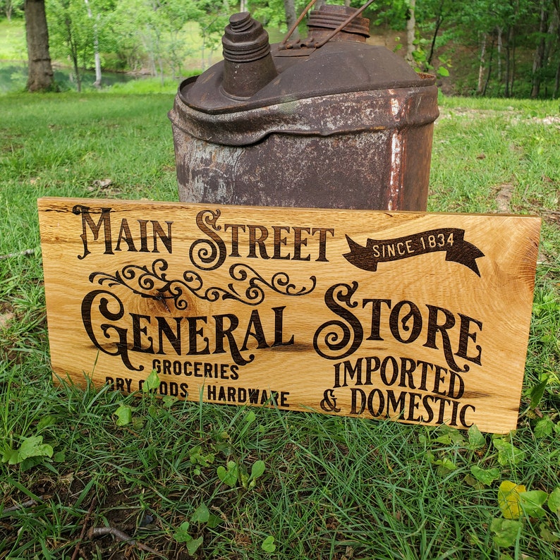 Main Street General Store Sign General Store Groceries | Etsy