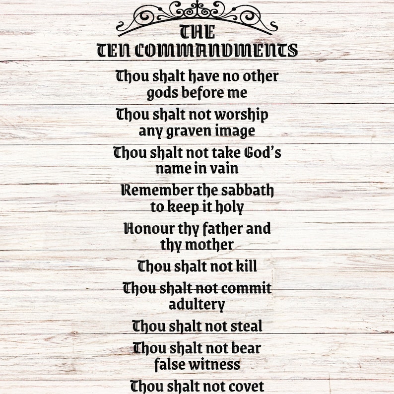Ten Commandments SVG, Ten Commandments, Svg, Bible Svg, Clip Art, Cut ...