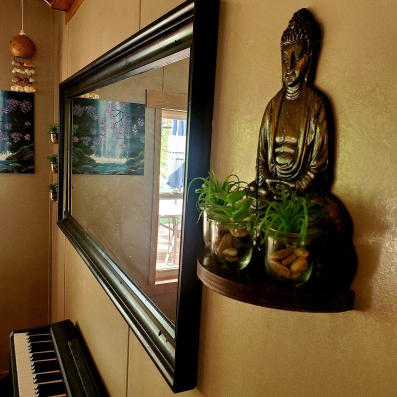 Buddha Plant Shelf Plant Shelf Buddha Boho Decor Zen Den - Etsy