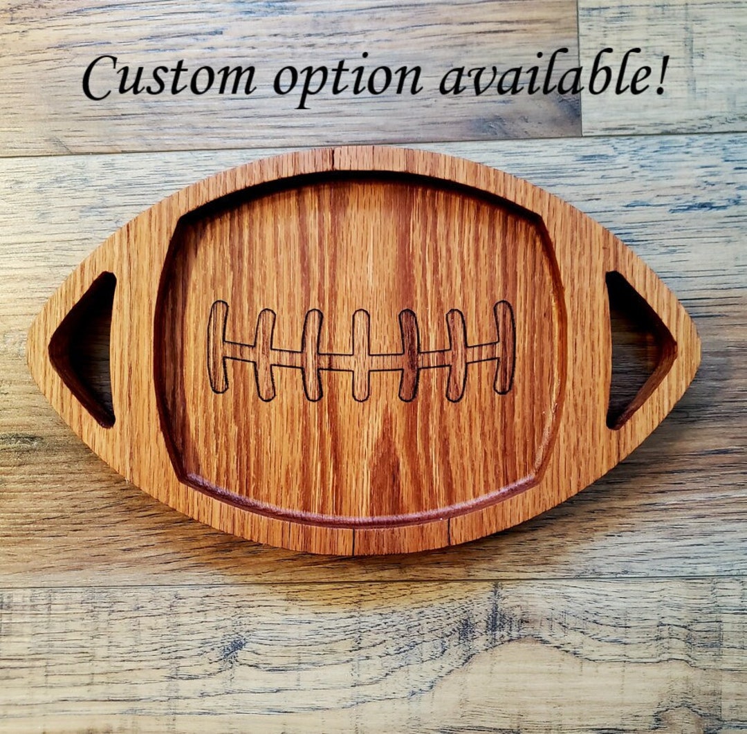 Football Tray, Food Safe, Custom Tray, Catchall, Charcuterie, Football ...