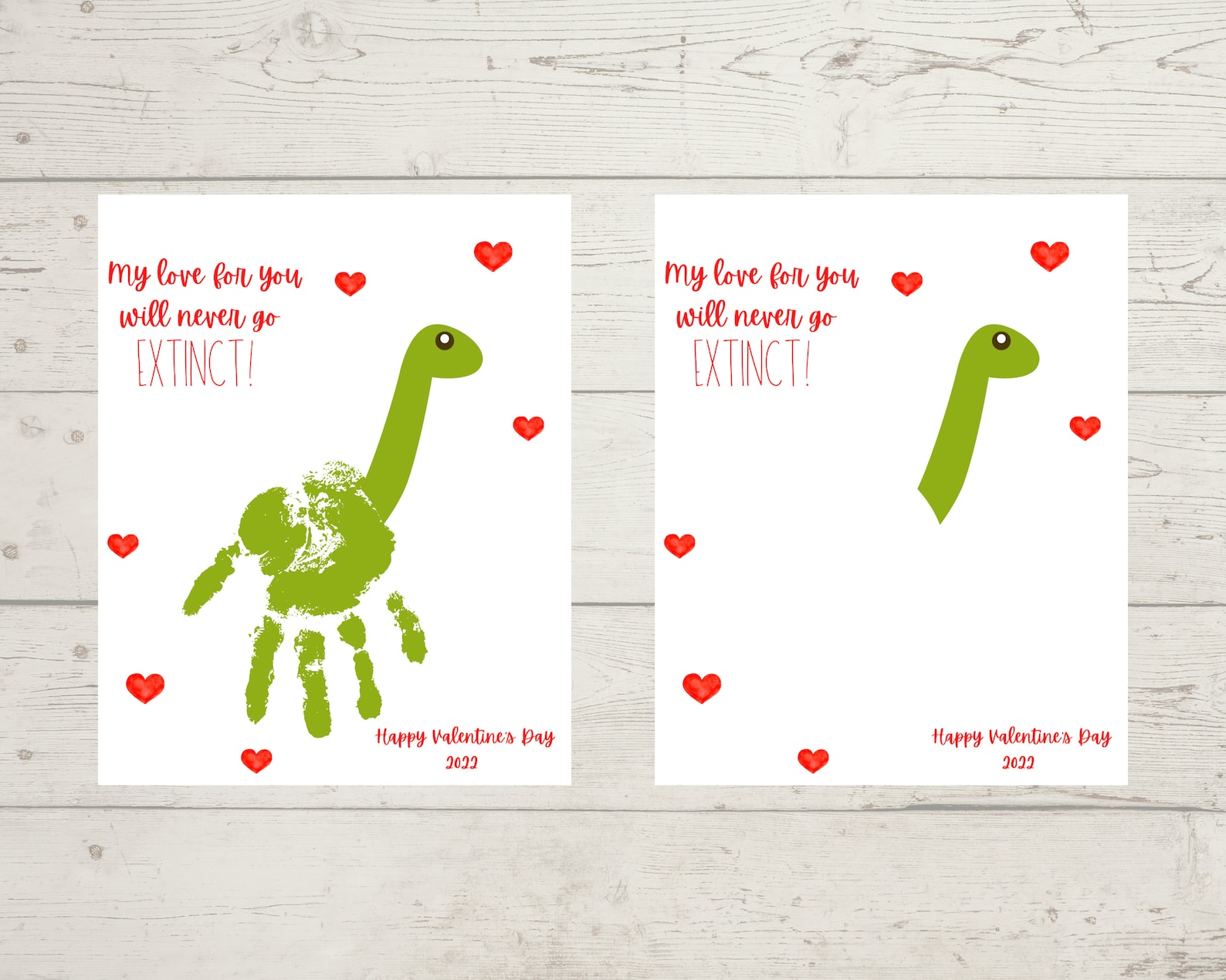 Valentines Day Handprint Art Bundle-valentines Day Craft for | Etsy