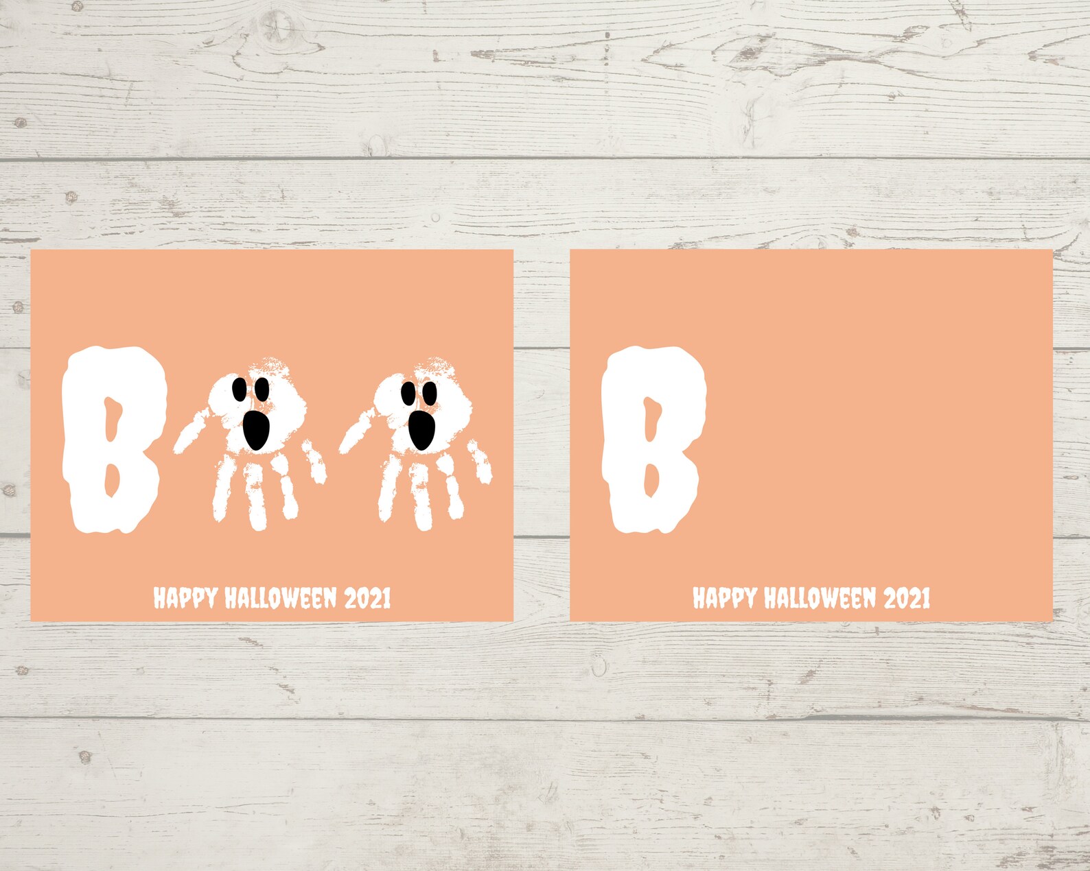 Halloween Handprint Art Printable Bundle - Etsy