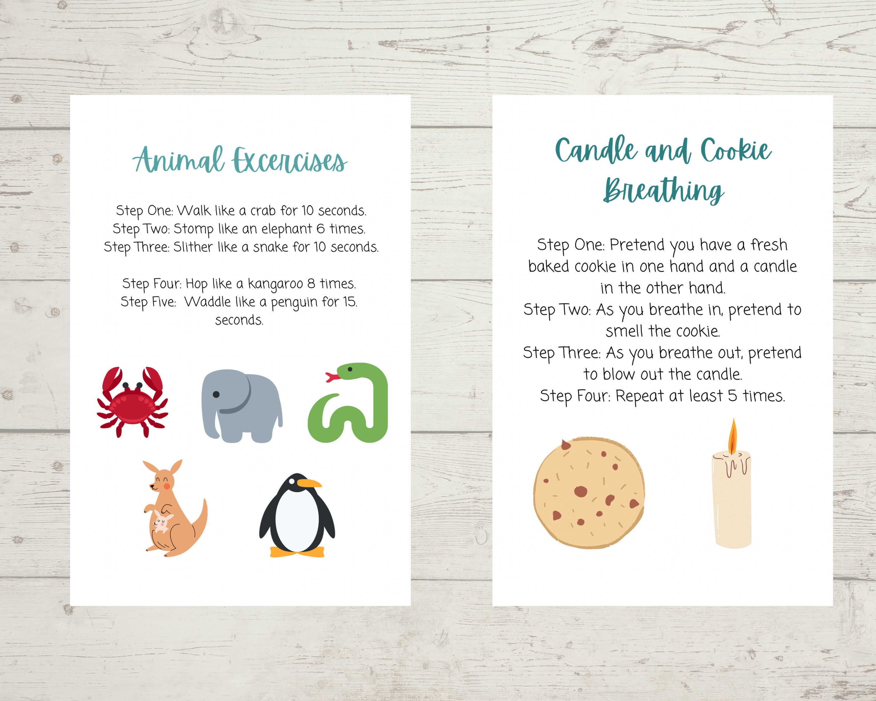 Calming Strategies for Kids Booklet - Etsy